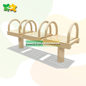 Durable metal Outdoor Amusement Park Bench facility for sale